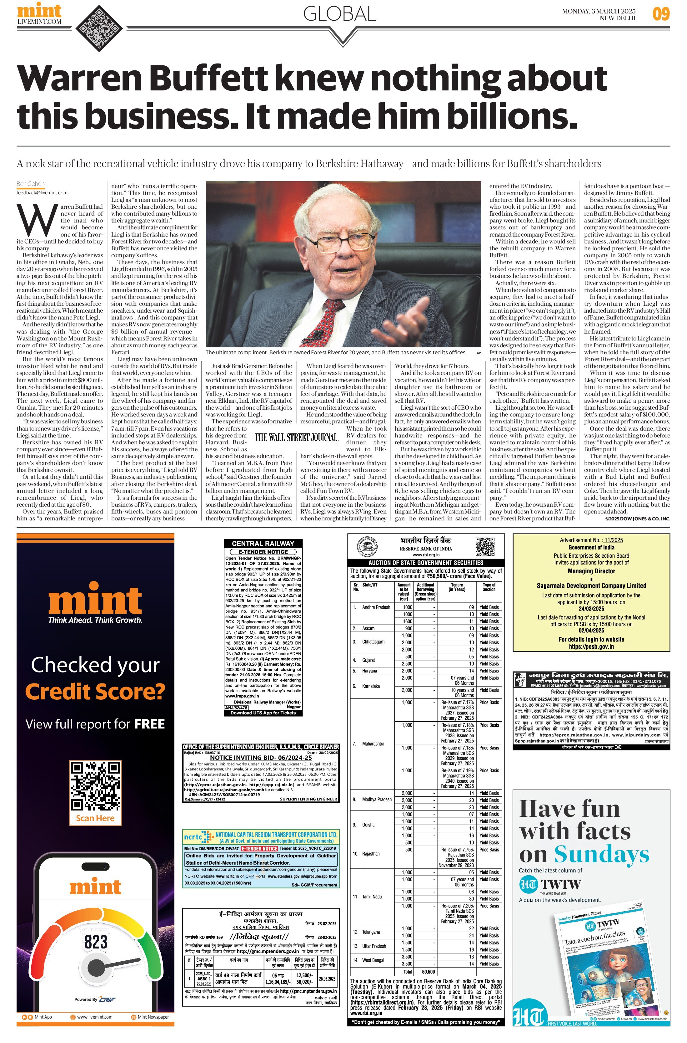 Livemint ePaper: Business News Paper, Business ePaper Online