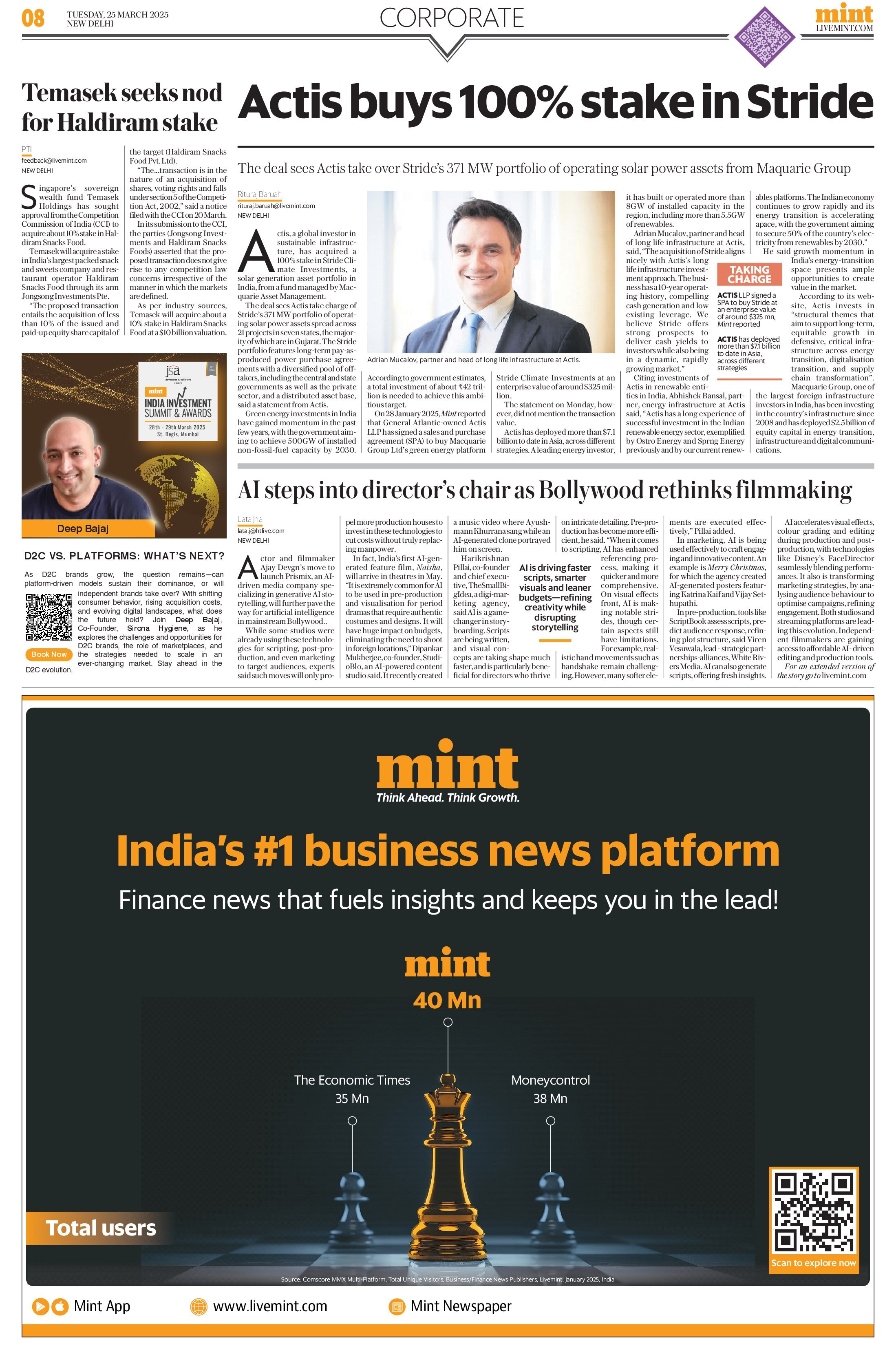 Livemint ePaper: Business News Paper, Business ePaper Online
